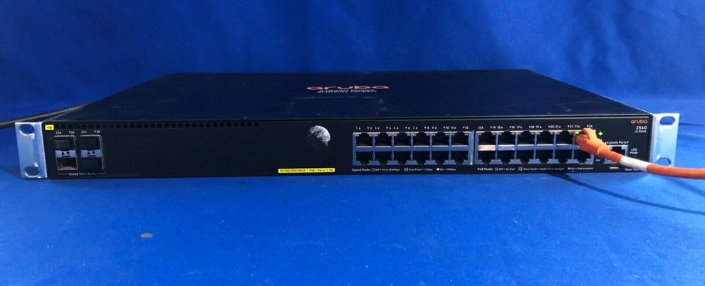 HPE Aruba 2540 JL356A 24Port PoE+ Switch Ports Tested Read Description ...